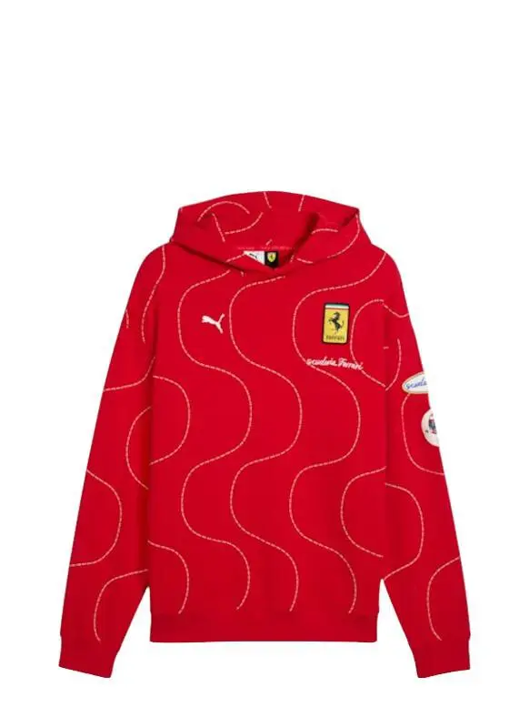 PUMA Scuderia Ferrari Hp Monza Hoodie - Rosso Corsa