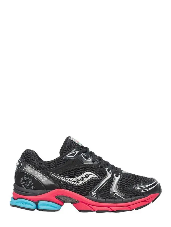 Saucony Progrid Triumph 4 Keith Haring Nyc Marathon Sneakers - Black/red
