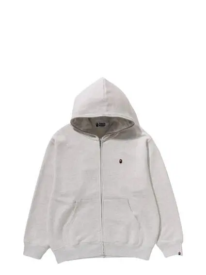 BAPE One Point Full Zip Hoodie - Gray