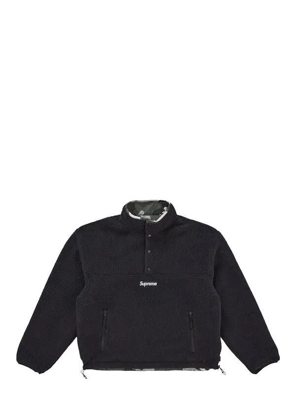 Supreme Polartec Shearling Reversible Pullover - Black