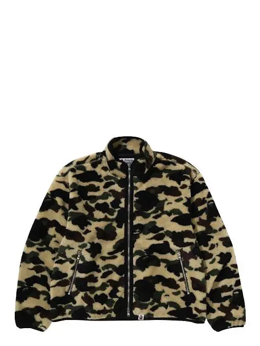 BAPE 1st Camo Fleece Jacket - Yellow