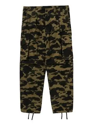 BAPE 1st Camo Regular Fit 6 Pocket Pants - Green