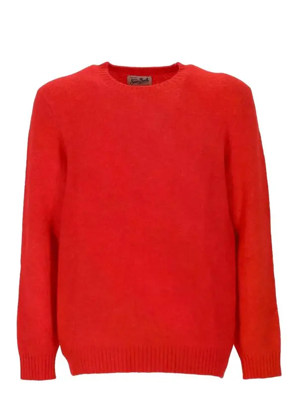 MC2 SAINT BARTH Crew-neck Wool-blend Sweater - Red