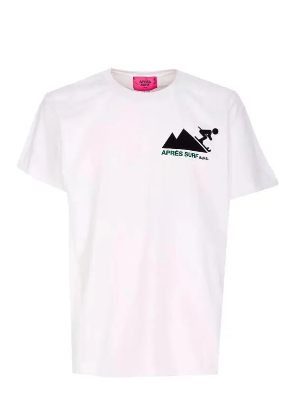 APRÈS SURF Trafoi Printed Crewneck T-shirt - White