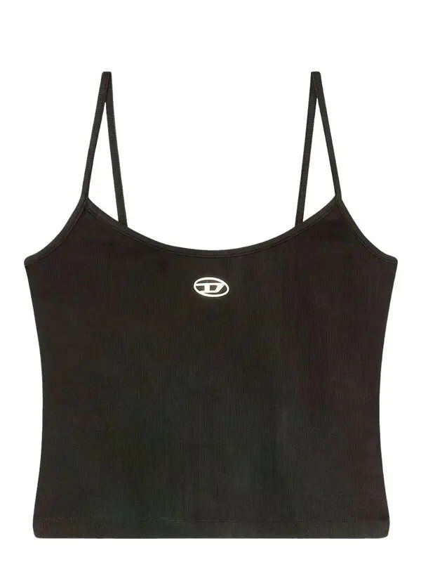 DIESEL Logo-detail Tank Top - Black