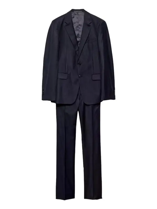Prada Pinstripe-pattern Notch-lapel Suit - Blue