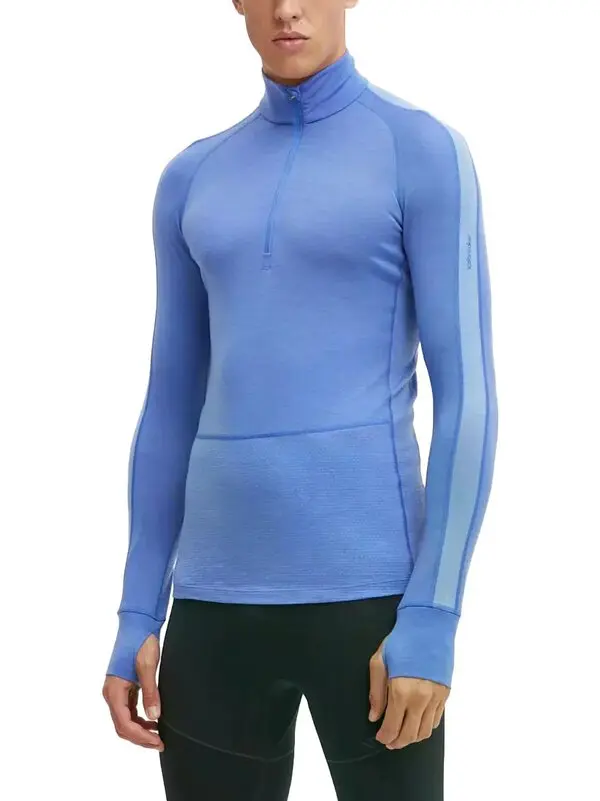 Icebreaker Zip-neck Performance Top - Blue