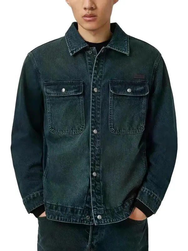 ALLSAINTS Exile Buttoned Jacket - Blue