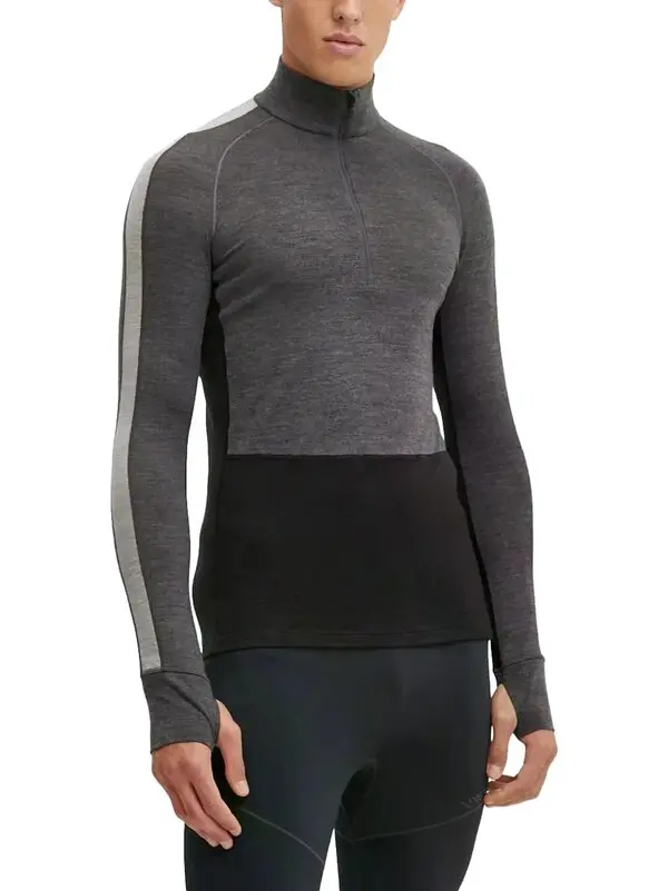 Icebreaker Zip-neck Performance Top - Grey
