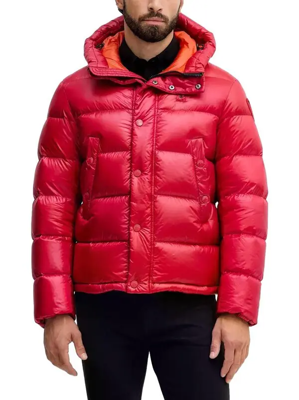 BLAUER. Hooded Padded Jacket - Red