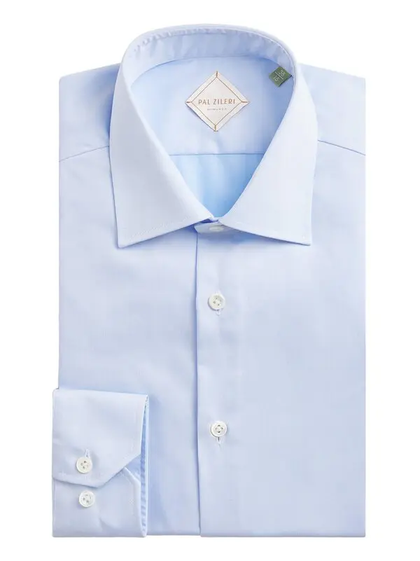 Pal Zileri Cotton Slim Shirt - Blue