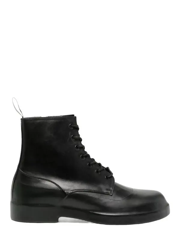 TAKAHIROMIYASHITA THESOLOIST. Lace-up Leather Ankle Boots - Black