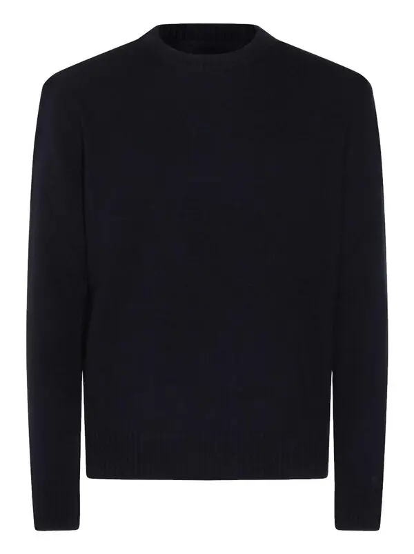 SEVEN GAUGE Dark Wool Knitwear - Blue