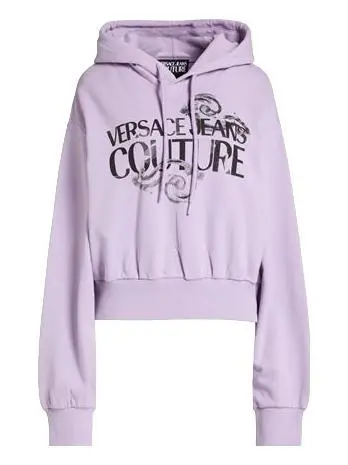 Versace Sweatshirt In Lilac Cotton - Purple