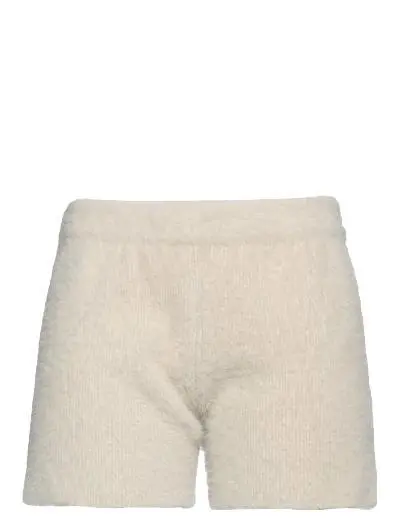 Jacquemus Knitted Brushed-felt Shorts - Beige