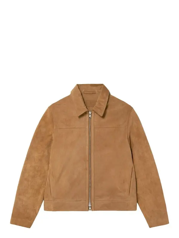 Mr P. Suede Coach Jacket - Brown