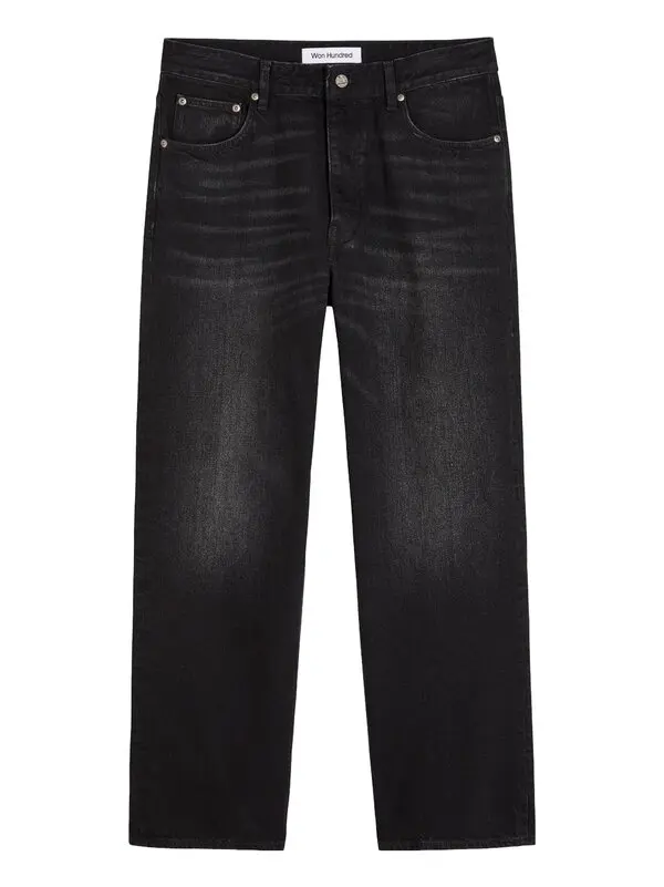 WON HUNDRED Genoa Straight-leg Organic Cotton Jeans - Black