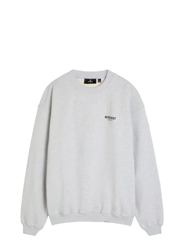 REPRESENT Owners Club Printed Cotton Sweatshirt - Grey