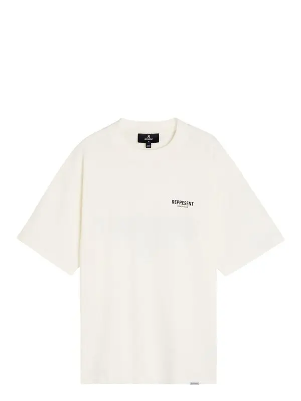 REPRESENT Owners' Club Logo Cotton T-shirt - White