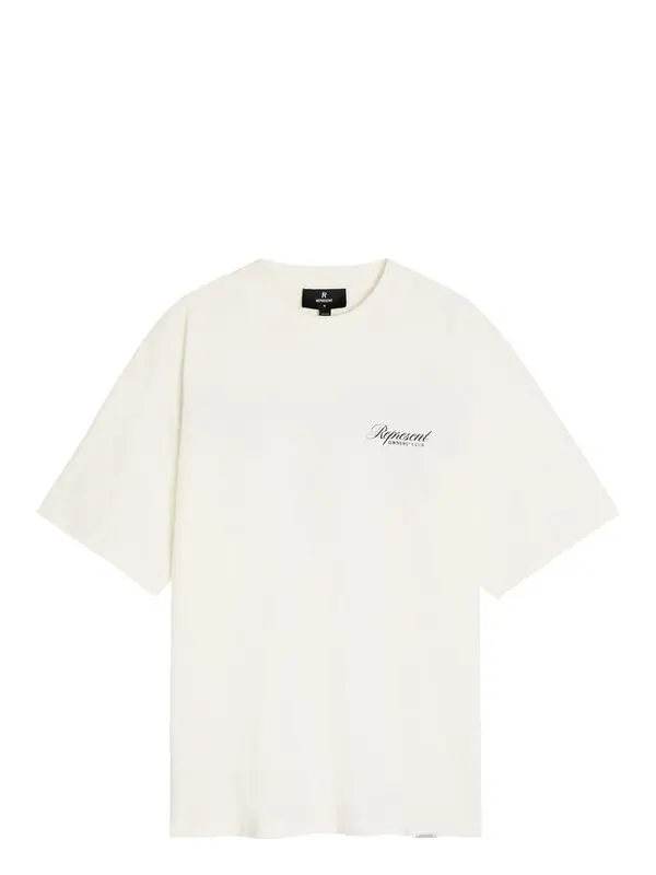 REPRESENT Owners Club Printed Cotton T-shirt - White
