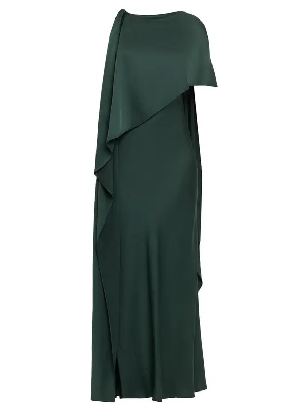 Simkhai Izel High-neck Column Gown - Cypress