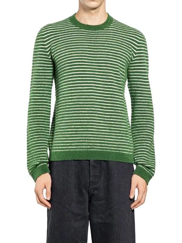 Loewe Striped Knit Sweater - Green