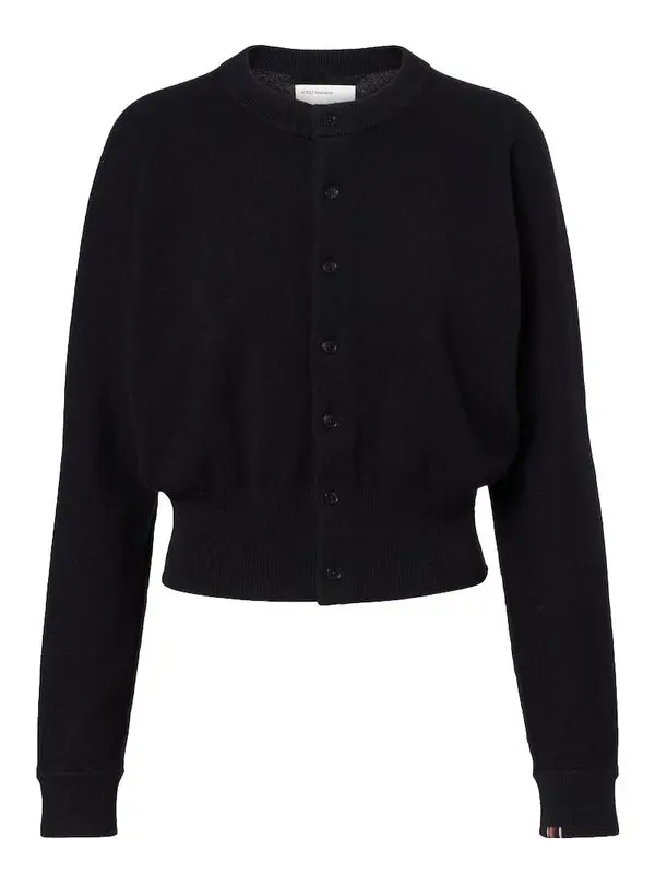 EXTREME CASHMERE X Blouson Cashmere-blend Cardigan - Black