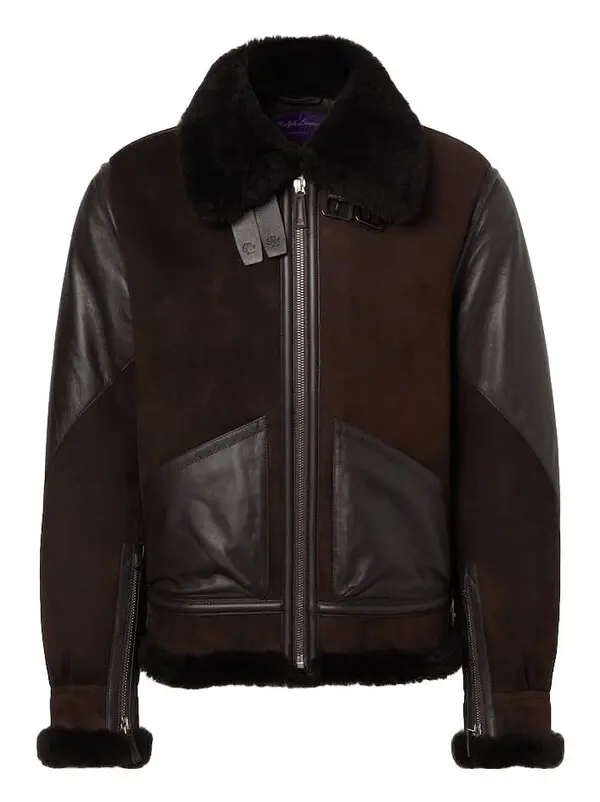 Ralph Lauren Leather And Suede Jacket - Brown