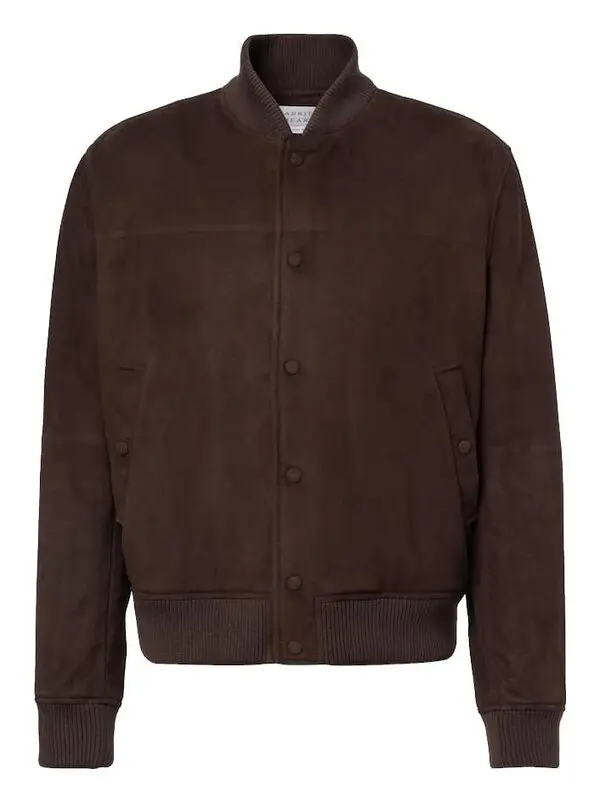 Gabriela Hearst Suede Bomber Jacket - Brown