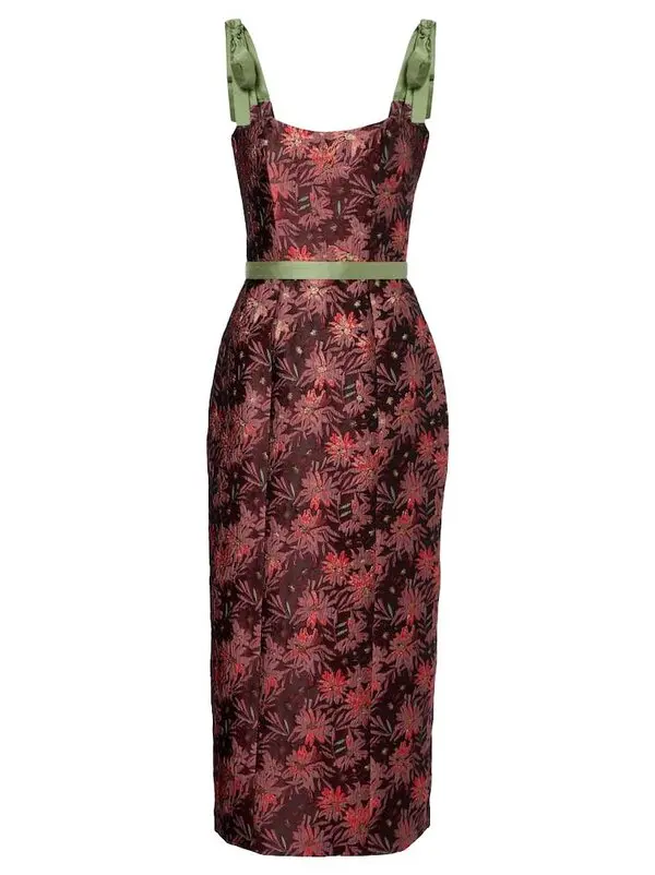 MARKARIAN Acacia Floral Brocade Cocktail Dress - Multicoloured