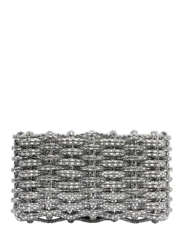 Simkhai Morgan Embellished Clutch - Silver