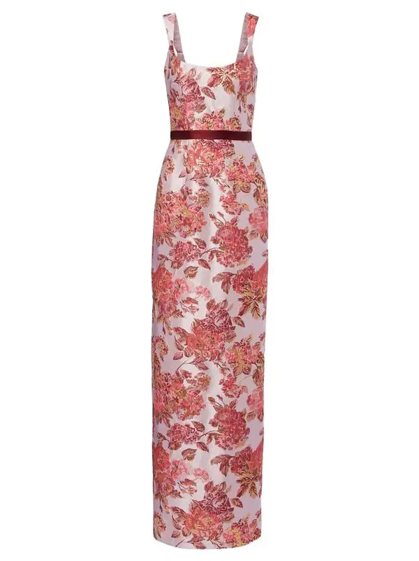 MARKARIAN Robin Floral Brocade Gown - Pink