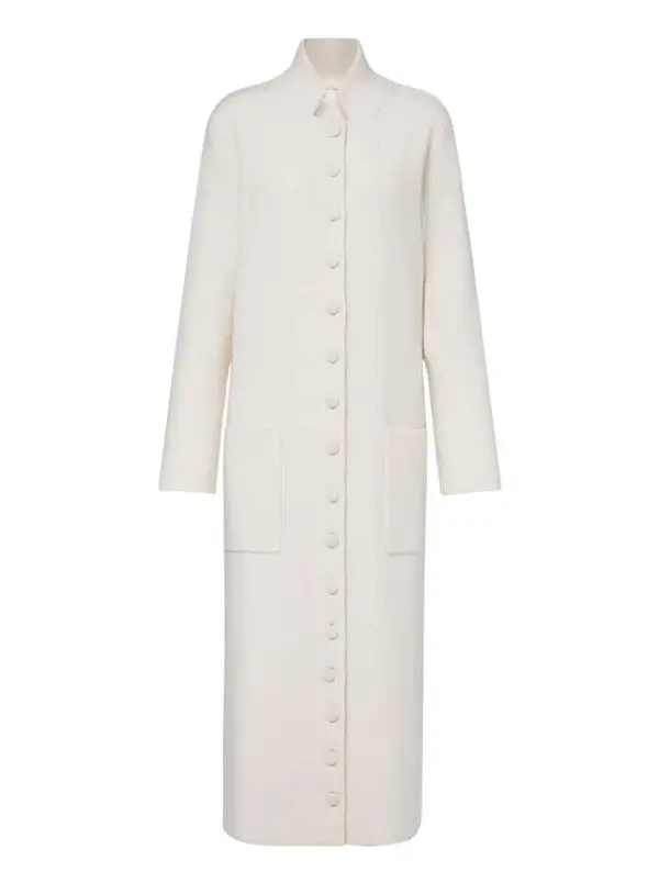 LISA YANG Rhea Cashmere Coat - White