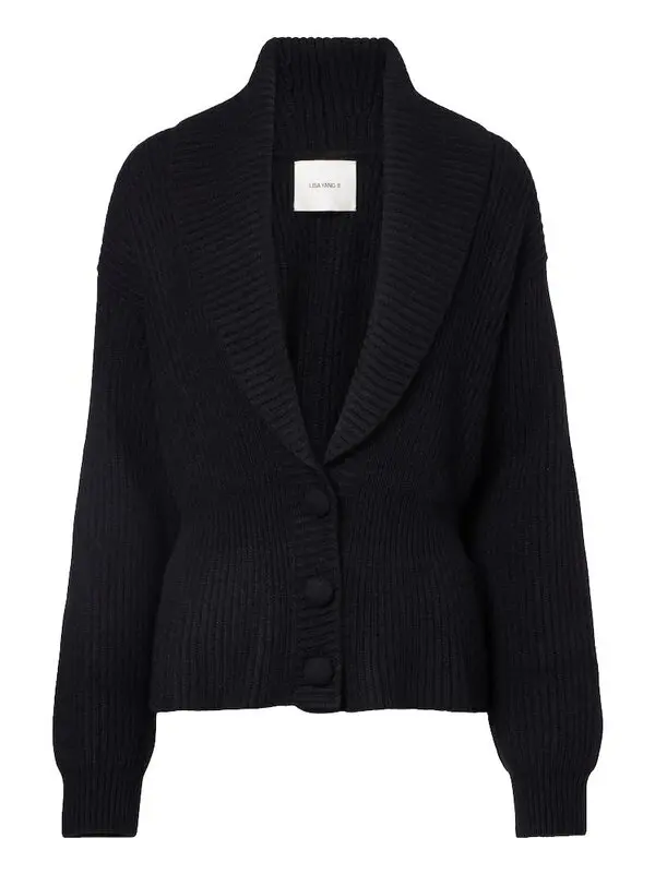 LISA YANG Alessandra Cashmere Cardigan - Black