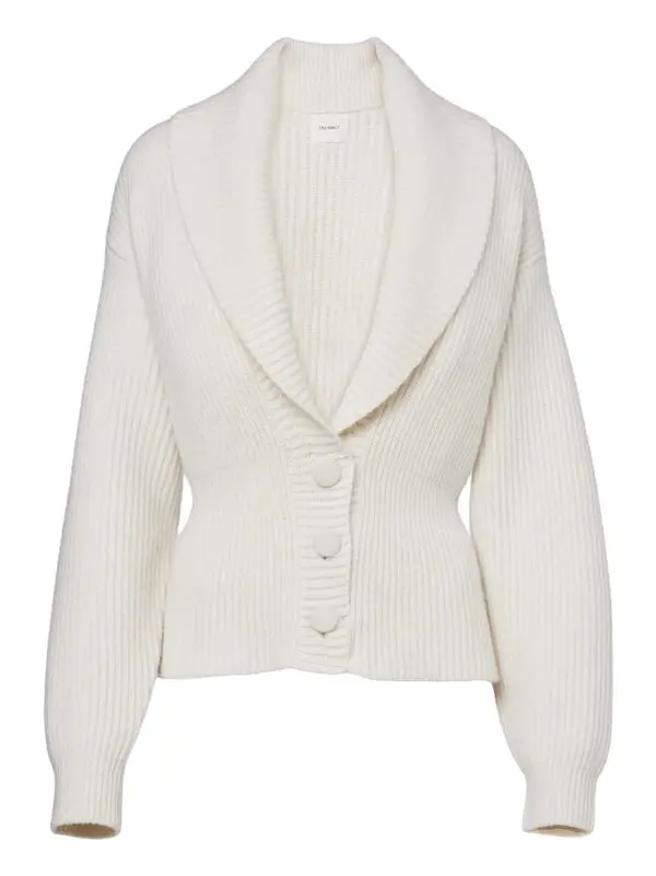 LISA YANG Alessandra Cashmere Cardigan - White