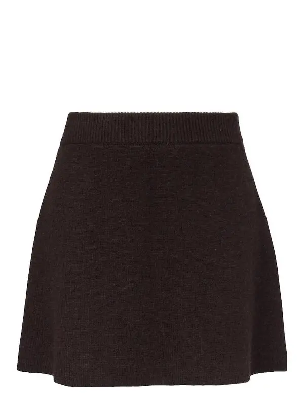 LISA YANG Clare High-rise Cashmere Miniskirt - Brown