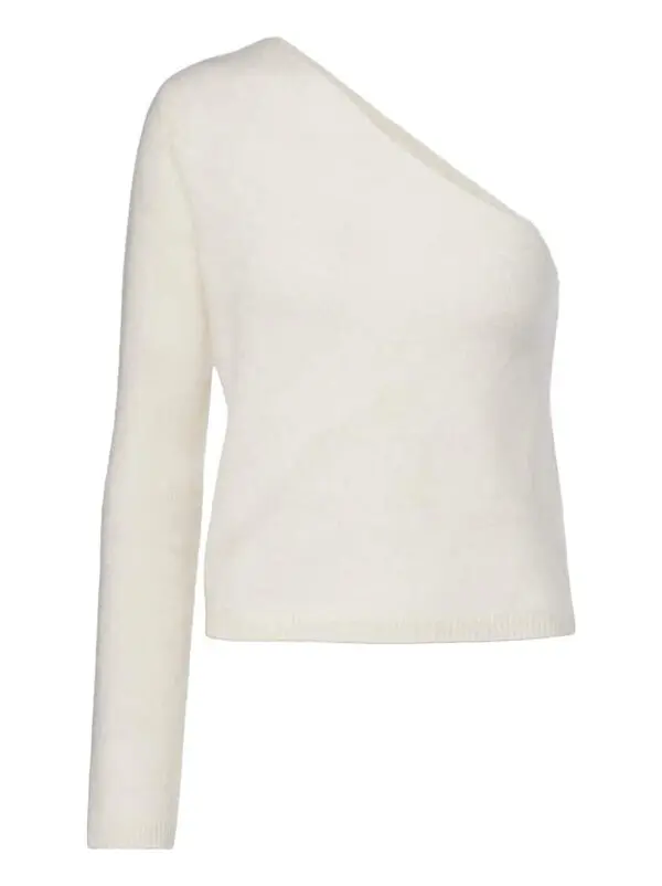 LISA YANG Dae One-shoulder Cashmere Top - White