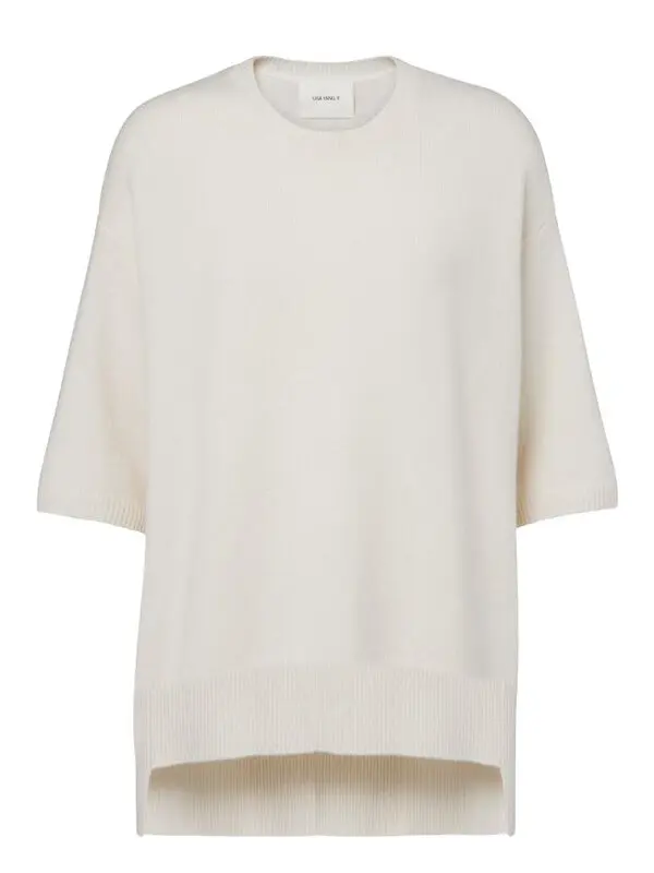 LISA YANG Camille Cashmere Top - White