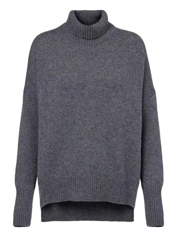 LISA YANG Heidi Cashmere Turtleneck Sweater - Grey