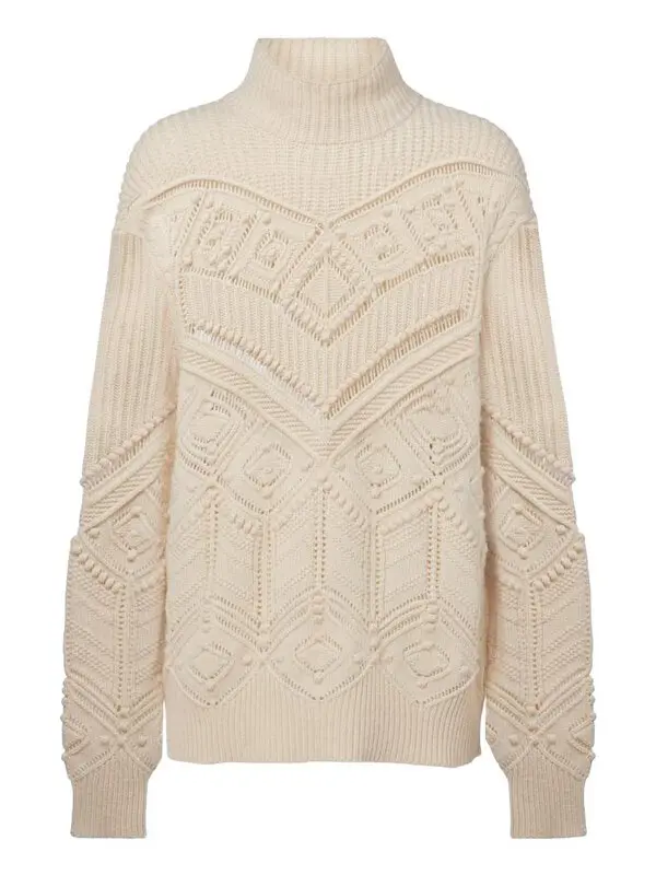Loro Piana La Plagne Cashmere Sweater - White