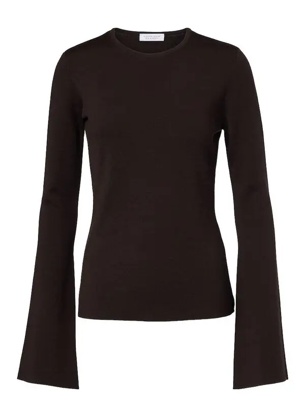 Gabriela Hearst Wool, Silk, And Cashmere Top - Brown