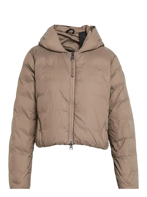Canada Goose Elba Hooded Down Puffer Jacket - Taupe Grey