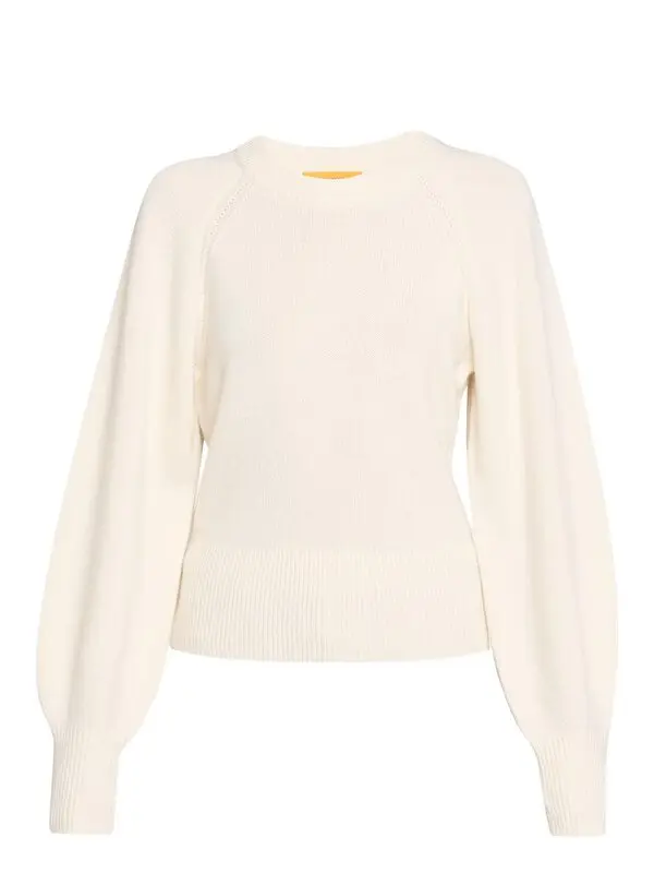 Guest In Residence Sculpted Crewneck Cashmere Sweater - Cream
