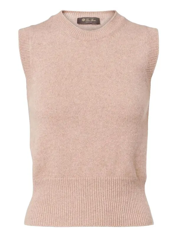 Loro Piana Cashmere And Silk Vest - Brown