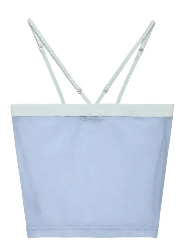 Prada Tulle Top - Light Blue