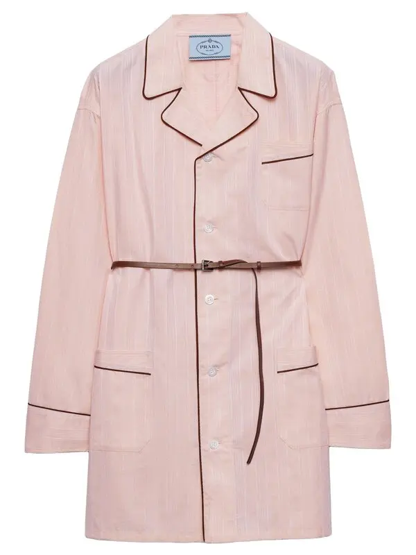 Prada Cotton Shirt Dress - Pink