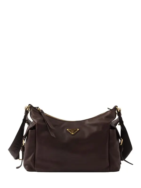 Prada Large Nappa Leather Bag - Brown