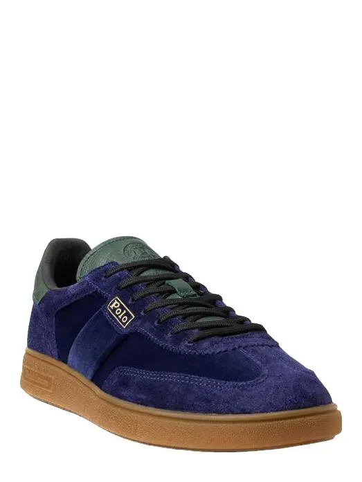 Polo Ralph Lauren Bedford Suede & Velvet Sneaker - Navy/forest/black