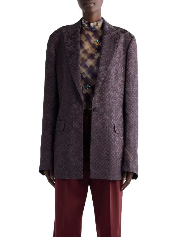 Dries Van Noten Bastis Single-breasted Blazer - Brown