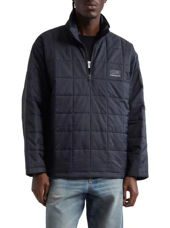 MAISON MARGIELA X Salomon Box Quilted Quarter Zip Jacket - Black